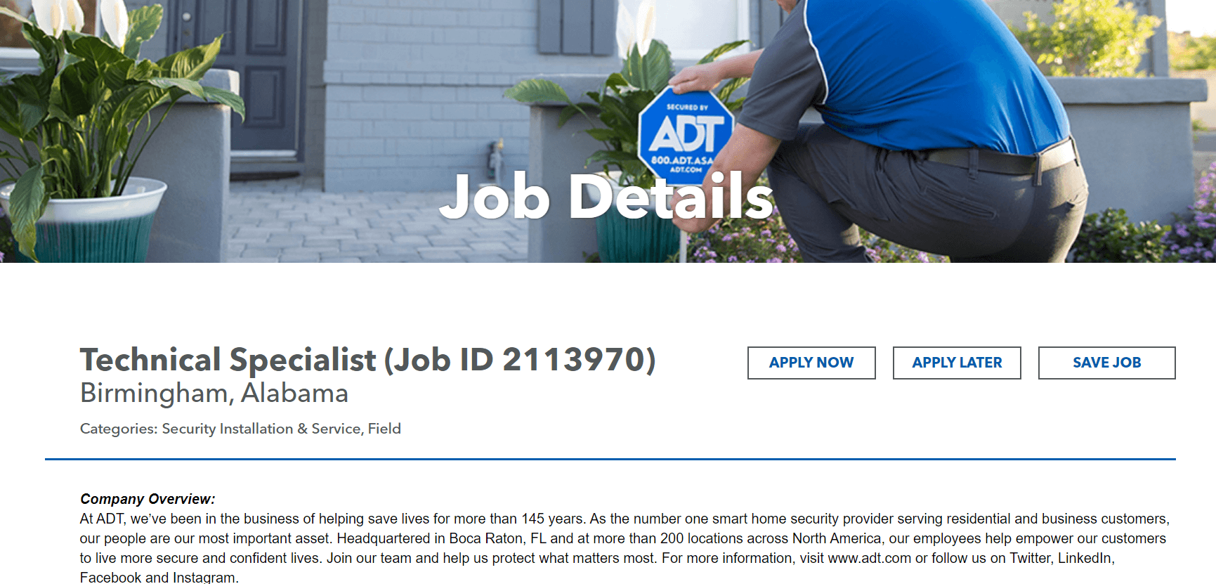 ADT Careers & Applications 2025